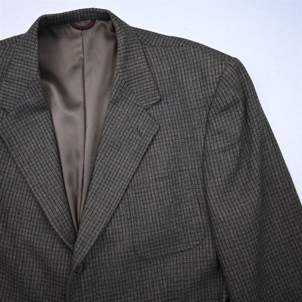 Hart Schaffner Marx | Suits & Blazers | Vtg Hart Marx 46r Brown 3 Roll ...
